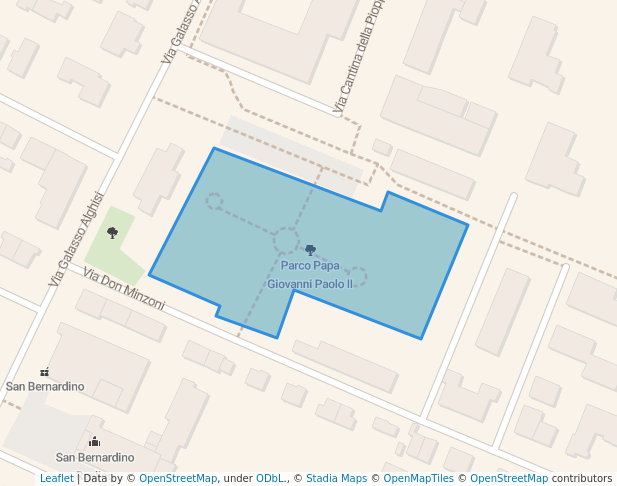 Parco Papa Giovanni Paolo II in Carpi | Map and Routes