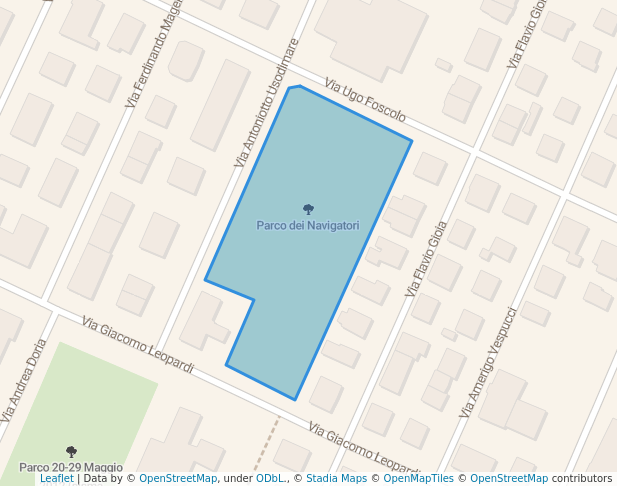 Parco dei Navigatori in Carpi | Map and Routes