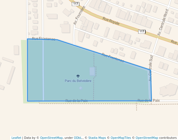 Parc du Belvédère in Malartic | Map and Routes