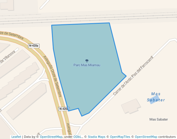 Parc Mas Miarnau in Reus | Map and Routes