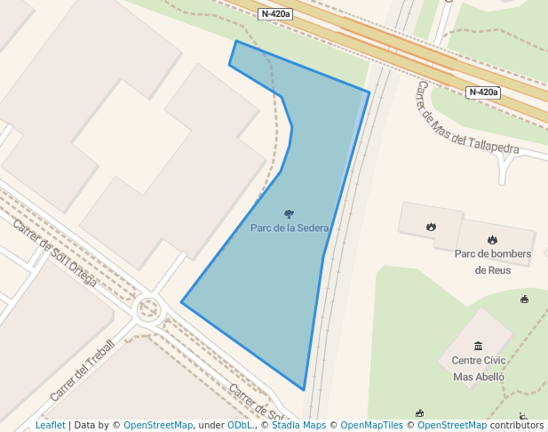 Parc de la Sedera in Reus | Map and Routes