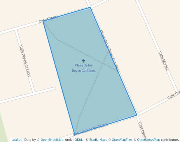 Plaza de los Reyes Católicos in Roquetas de Mar | Map and Routes