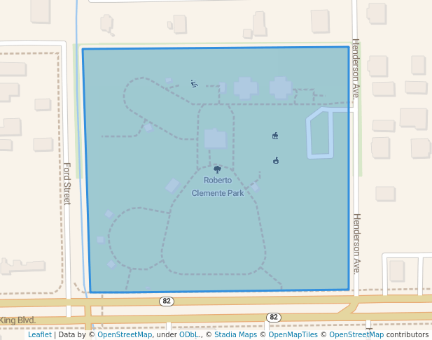 Roberto Clemente Park in Fort Myers | Map and Routes