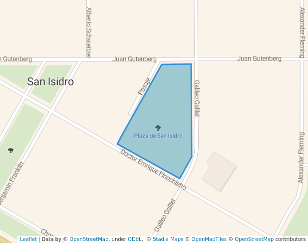 Plaza de San Isidro in Villa San Isidro | Map and Routes