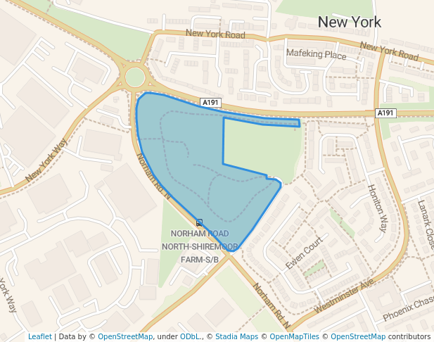 Hilltop Millennium Green in North Shields | Map and Routes