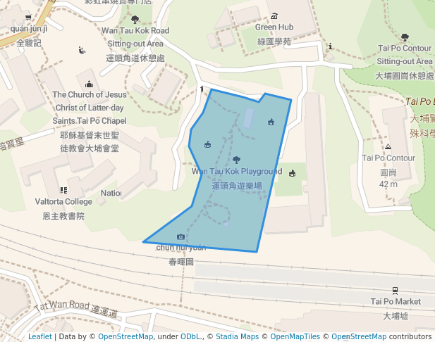 Wan Tau Kok Playground in Hong Kong | Map and Routes