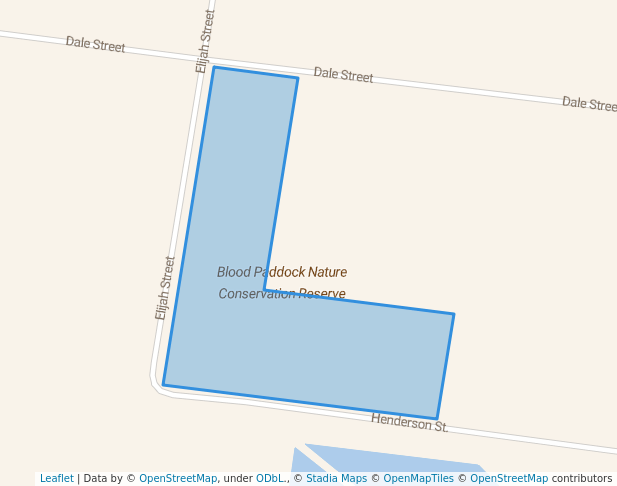 Blood Paddock Nature Conservation Reserve in Hamilton | Map and Routes