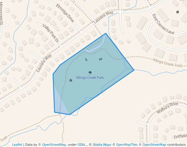 Mingo Creek Park in Knightdale | Map and Routes