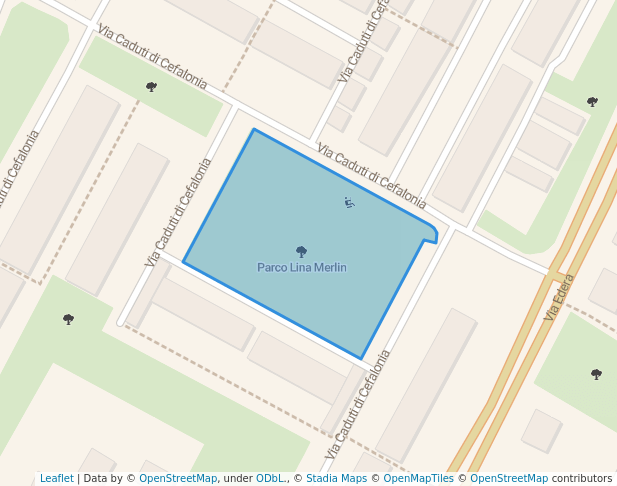 Parco Lina Merlin in Budrio | Map and Routes
