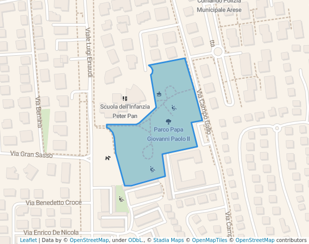 Parco Papa Giovanni Paolo II in Arese | Map and Routes