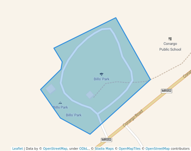 Bills' Park in Conargo | Map and Routes