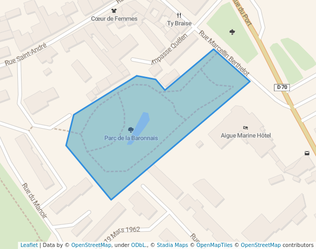 Parc de la Baronnais in Tréguier | Map and Routes