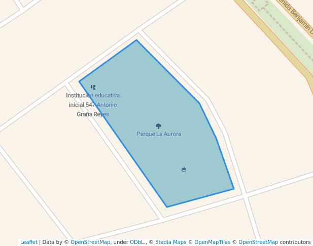 Parque La Aurora in Huaral | Map and Routes