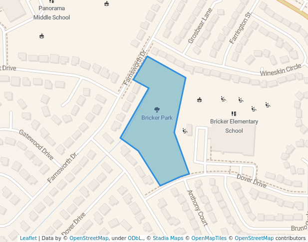 Bricker Park in Colorado Springs | Map and Routes