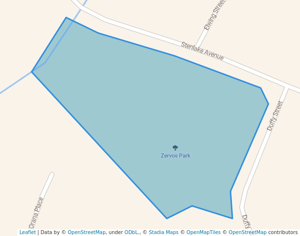 Zervos Park in Kawana | Map and Routes