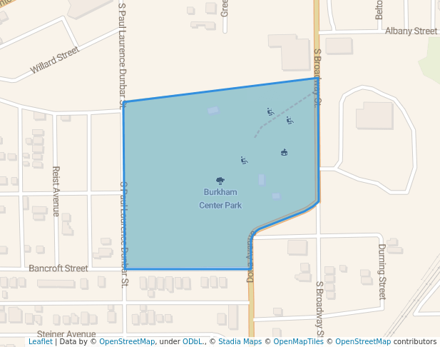 Burkham Center Park in Dayton | Map and Routes