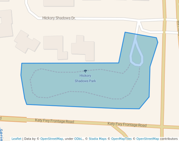 Hickory Shadows Park in Spring Valley Village | Map and Routes