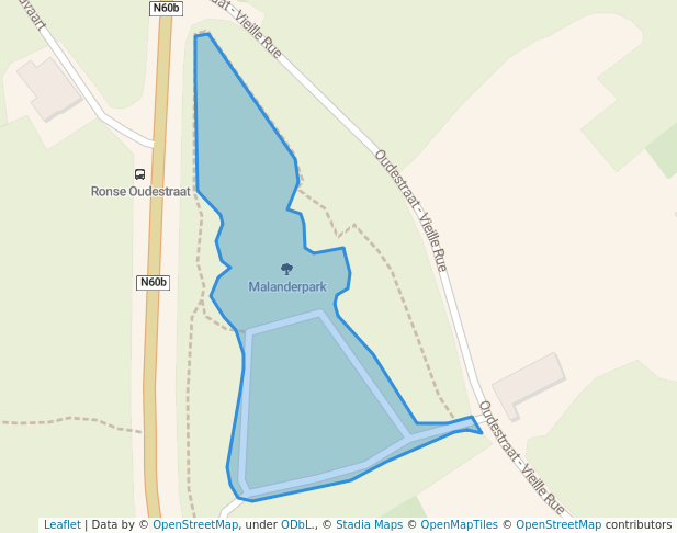 Malanderpark in Ronse | Map and Routes