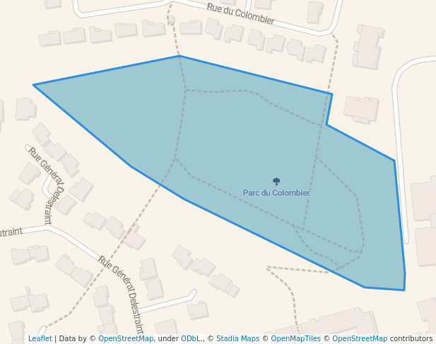 Parc du Colombier in Saint-Priest | Map and Routes