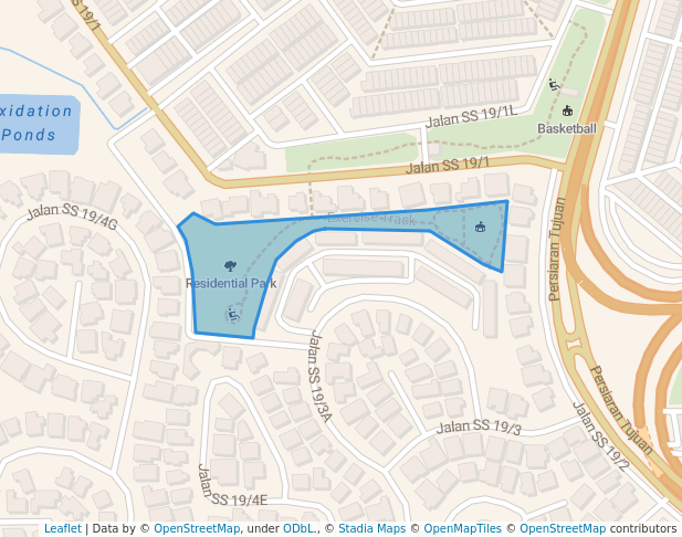 Residential Park in Subang Jaya | Map and Routes