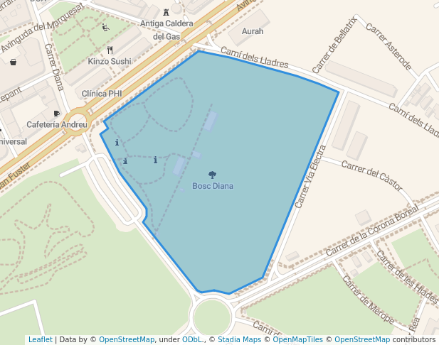 Bosc Diana in Dénia | Map and Routes