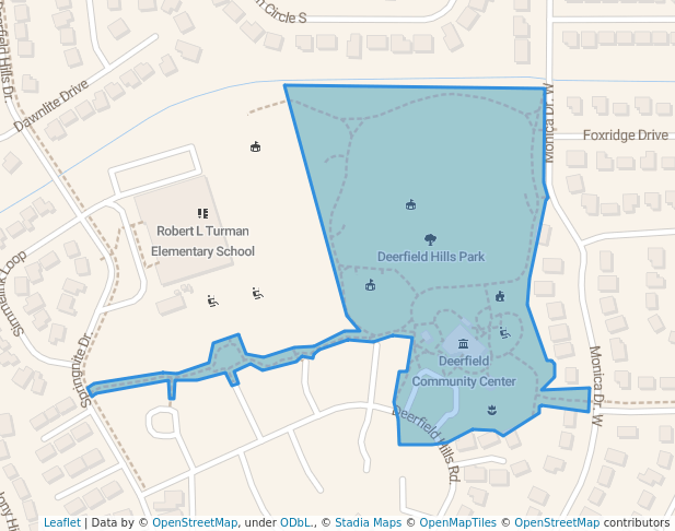 Deerfield Hills Park in Colorado Springs | Map and Routes