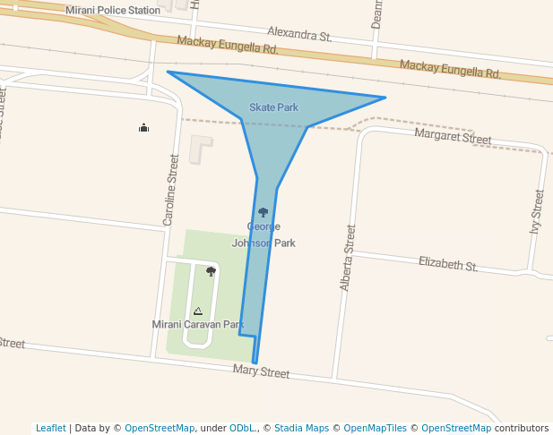 George Johnson Park in Mirani | Map and Routes