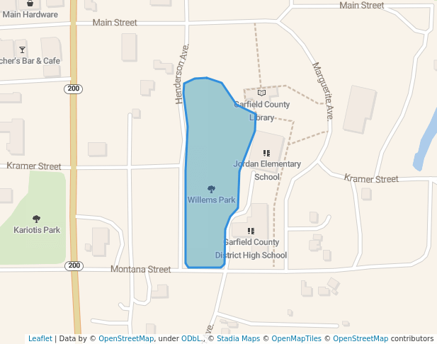 Willems Park in Jordan | Map and Routes