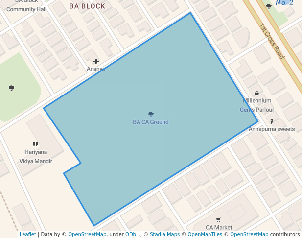 BA CA Ground in Kolkata | Map and Routes
