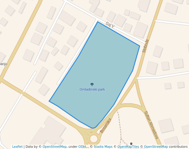 Omladinski park in Bugojno | Map and Routes