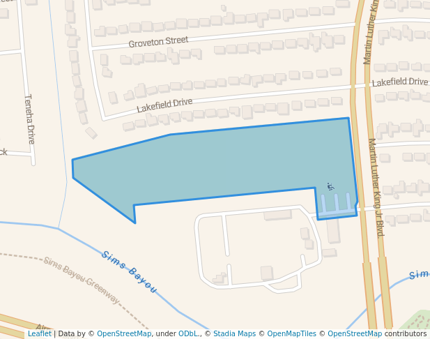 Sims Bayou Park in Houston | Map and Routes