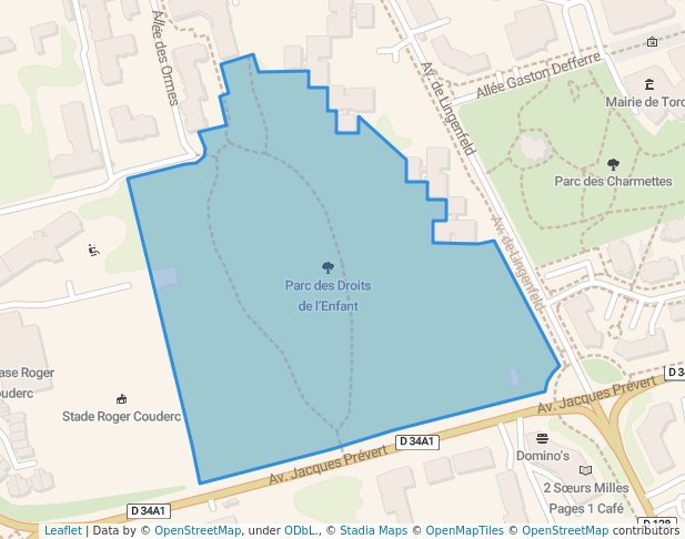 Parc des Droits de l’Enfant in Torcy | Map and Routes