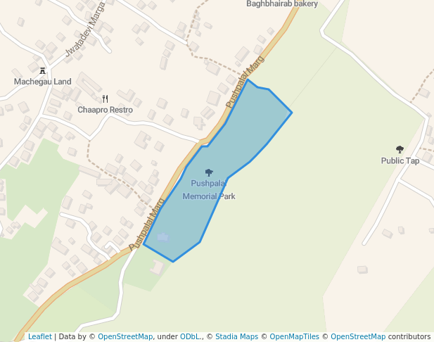 Pushpalal Memorial Park in Nagarjun | Map and Routes