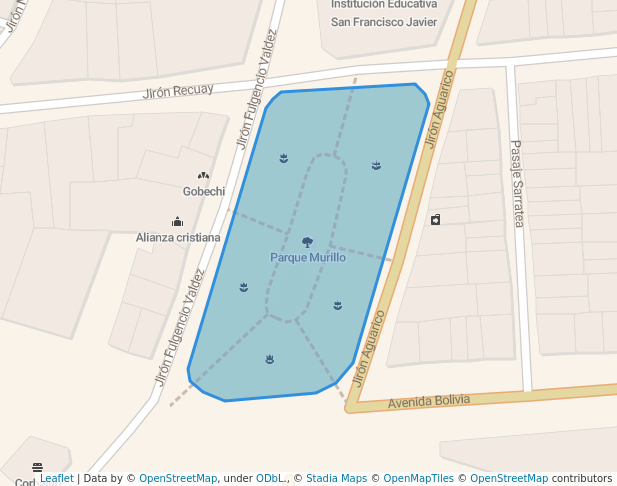 Parque Murillo in Breña | Map and Routes