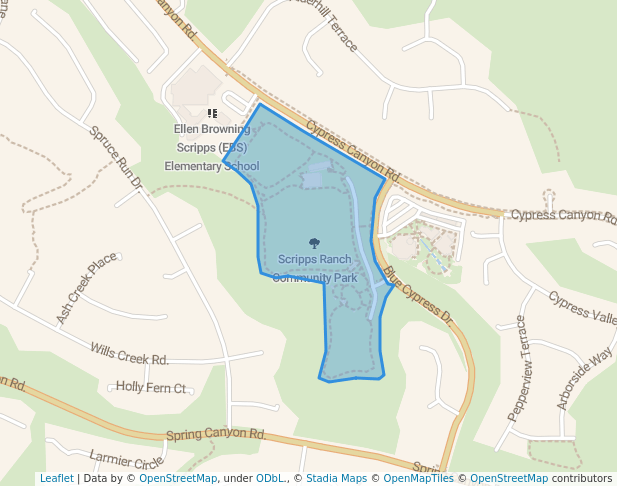 Scripps Ranch Community Park in San Diego | Map and Routes