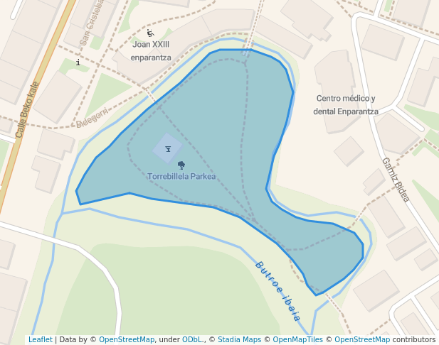 Torrebillela Parkea in Mungia | Map and Routes