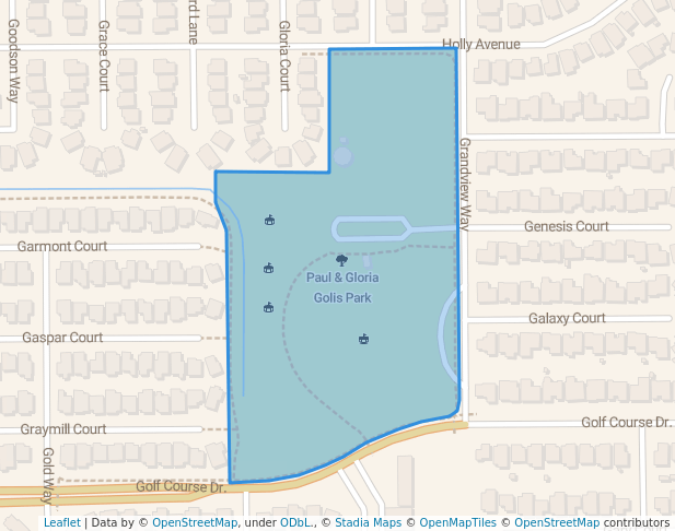 Paul & Gloria Golis Park in Rohnert Park | Map and Routes
