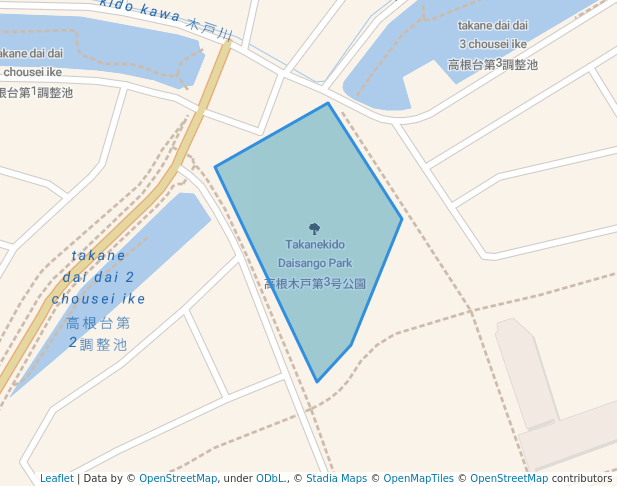 Takanekido Daisango Park in Funabashi | Map and Routes