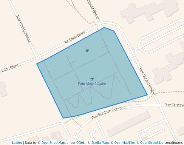 Parc Aimé Césaire in Corbeil-Essonnes | Map and Routes