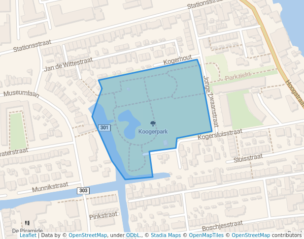 Koogerpark in Koog aan de Zaan | Map and Routes