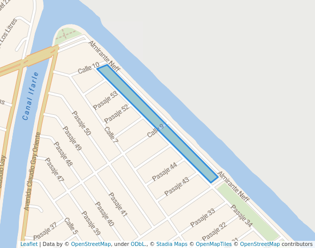 Paseo Almirante Neff in Concepción | Map and Routes