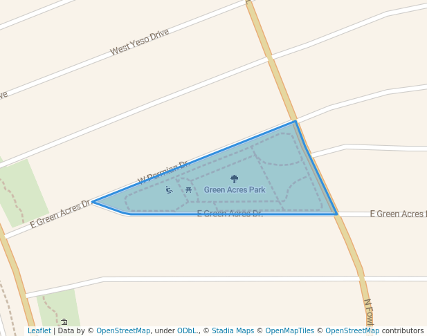 Green Acres Park in Hobbs | Map and Routes