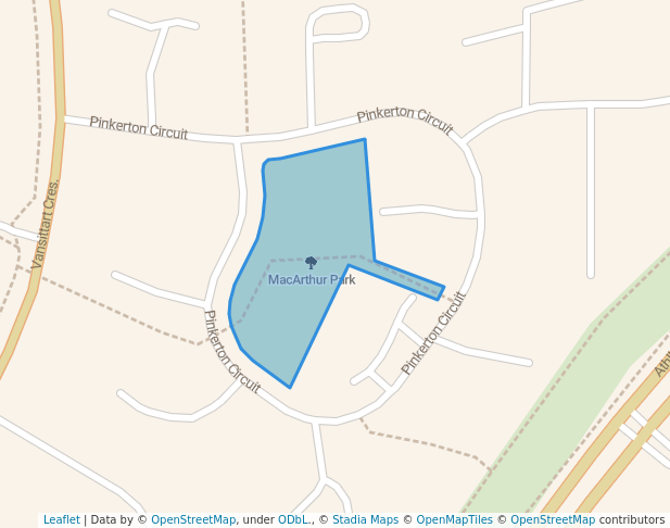 MacArthur Park in Kambah | Map and Routes