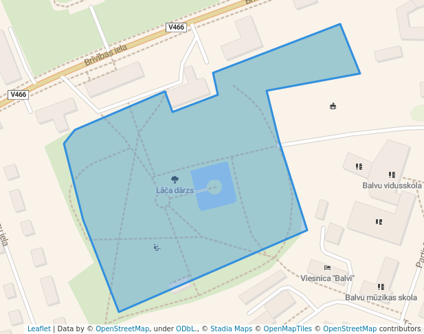 Lāča dārzs in Balvi | Map and Routes
