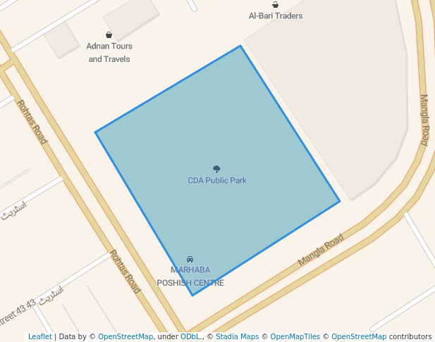 CDA Public Park in Islamabad | Map and Routes