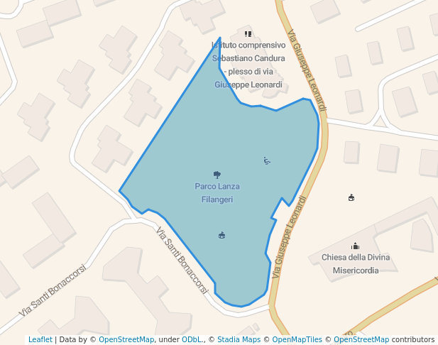 Parco Lanza Filangeri in Aci Catena | Map and Routes