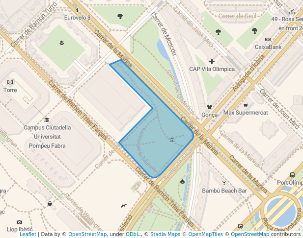 Parc de Carles I in Barcelona | Map and Routes