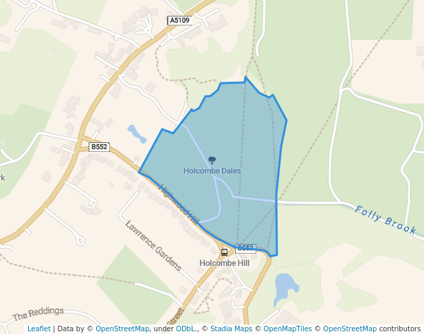 Holcombe Dales in London | Map and Routes