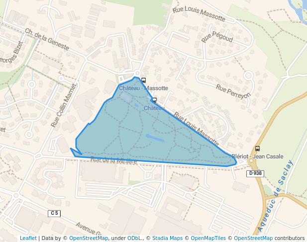Parc du Château du Haut-Buc in Buc | Map and Routes