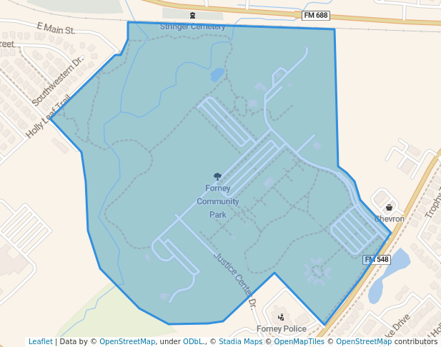 Forney Community Park in Forney | Map and Routes
